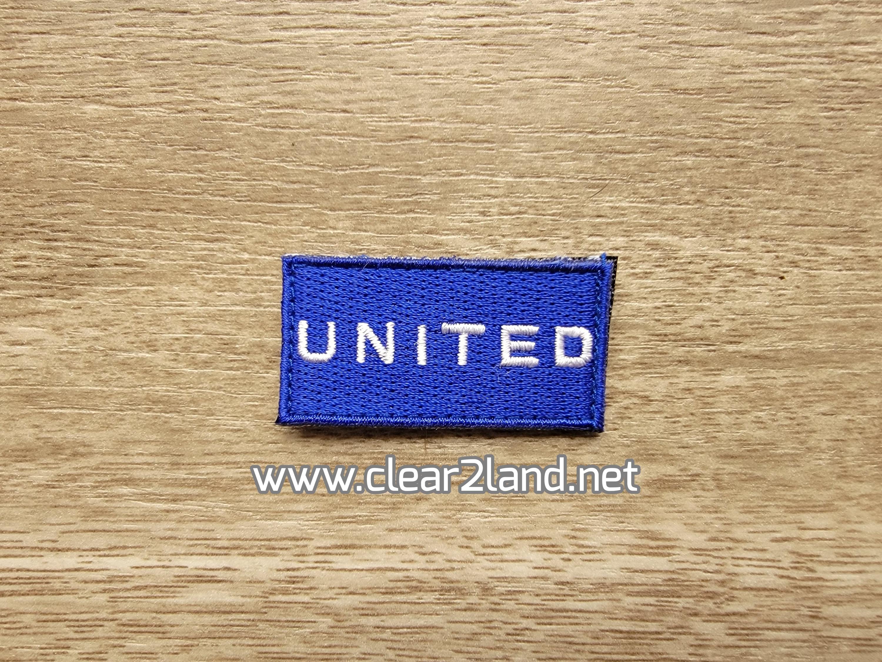 United Airlines Flight Suit Pencil Tab Patch (2 Inch by 1 Inch With ...