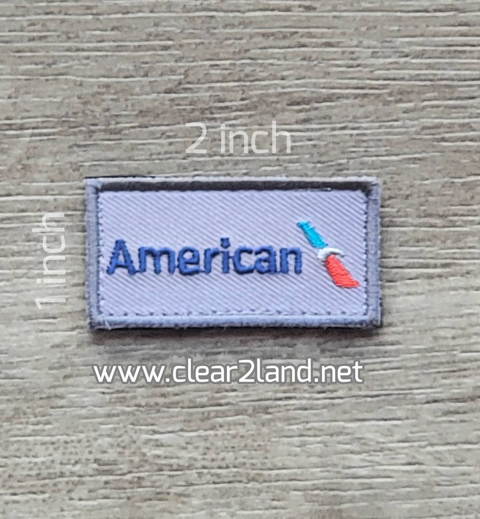 American Airlines Flight Suit Pencil Tab 2 Inch by 1 Inch With Velcro ...