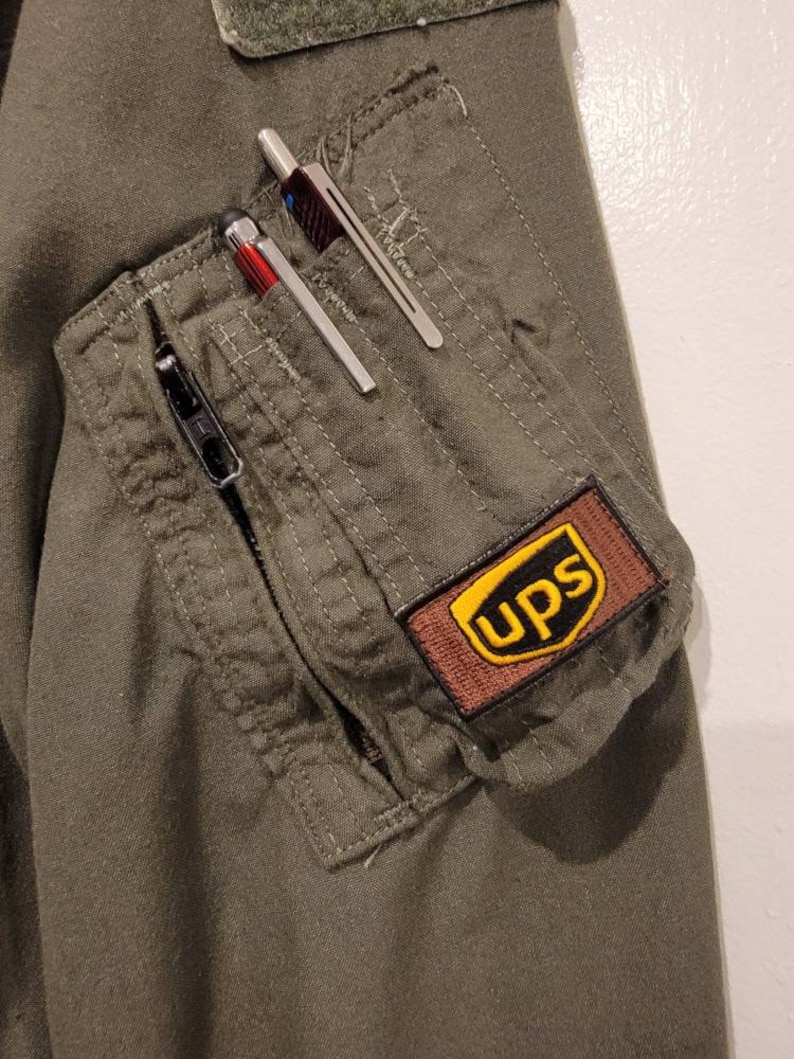 UPS Flight Suit Pencil Tab Patch (2 Inch by 1 Inch With Velcro Back) - Etsy