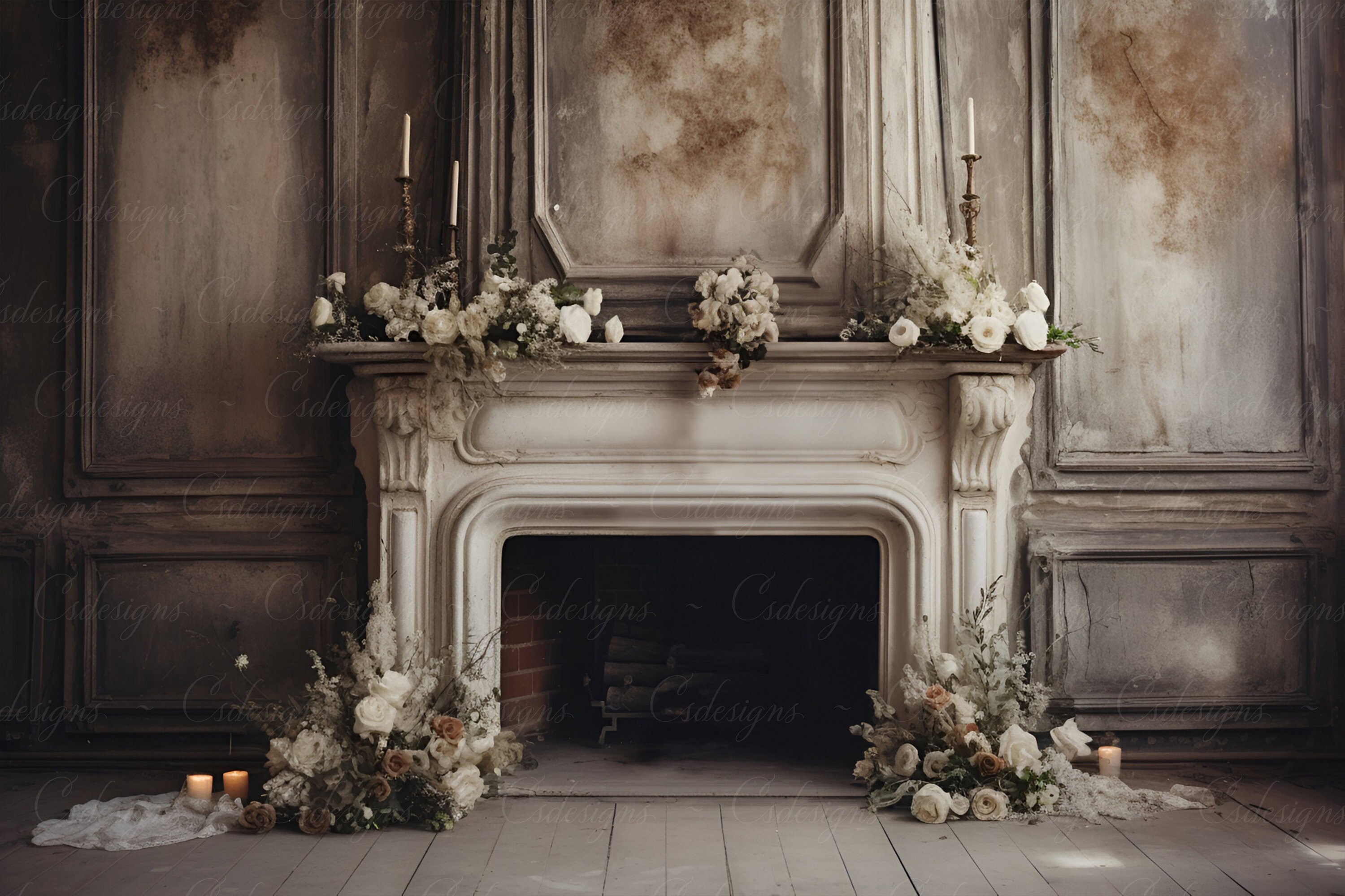 Vintage Room Digital Backdrop Portrait Backdrop Digital - Etsy