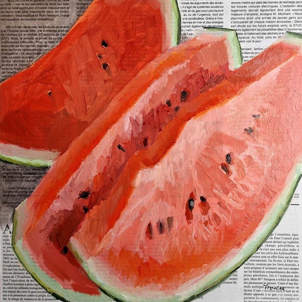 Watermelon Paintings - Etsy
