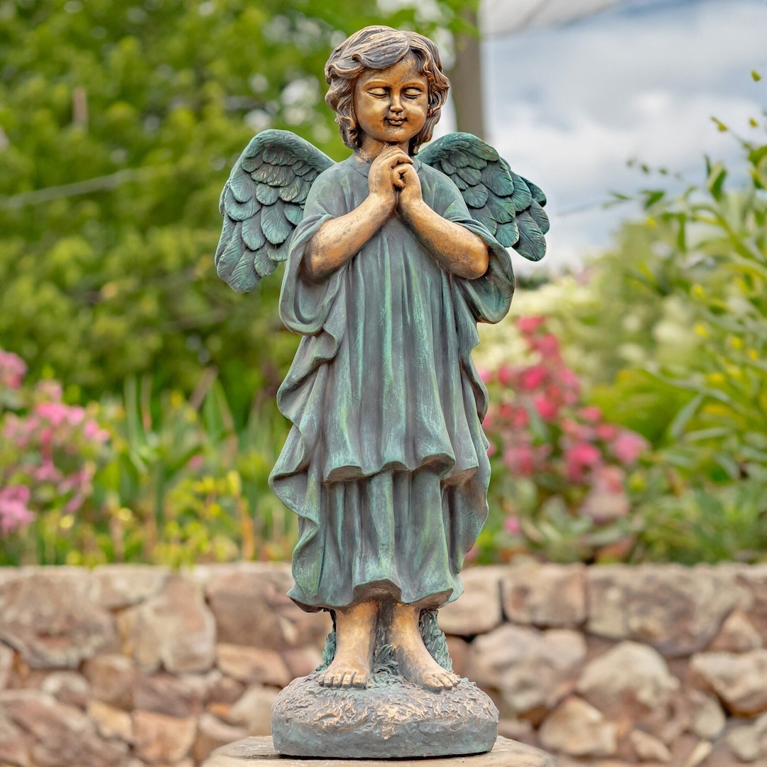 39" Tall Magnesium Angel Statue Praying "taylor"- 2 Color Options - Etsy