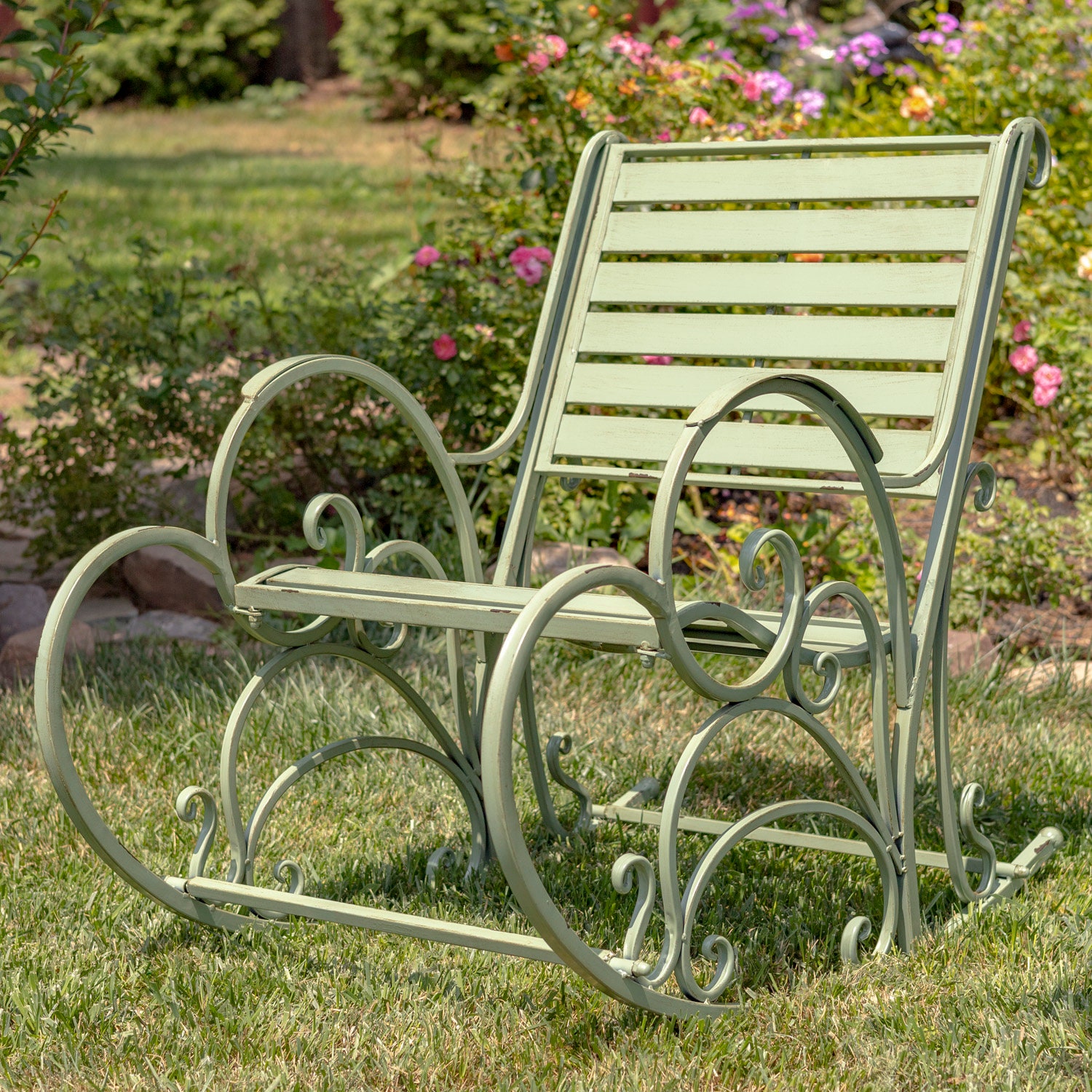 Iron Rocking Chairs - 3 Color Options - Etsy