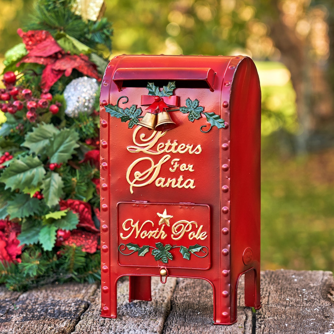 16" Tall "letters to Santa" Christmas Mailbox - Etsy