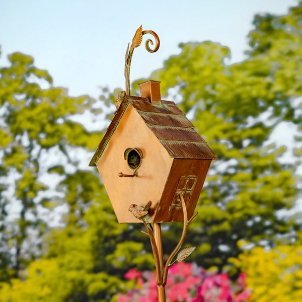 Copper Bird House - Etsy
