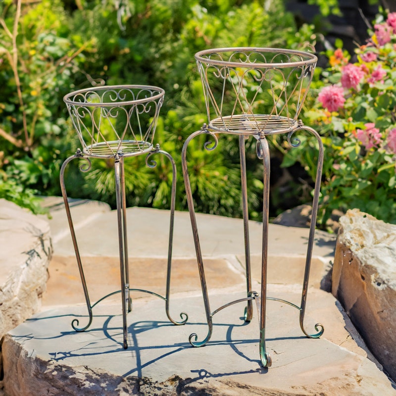 Metal Ornate Plant Stand - Etsy