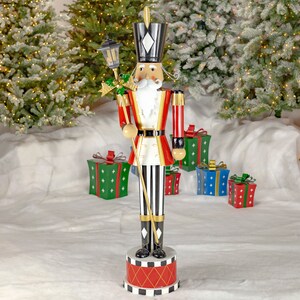 5.4 FT Tall Metal Fancy Nutcracker With LED Lights (5 Style Options) - Etsy