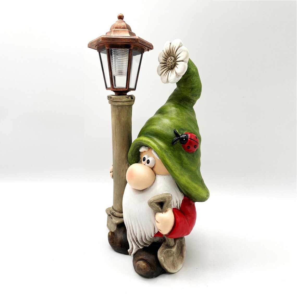 Set of 2 Spring Garden Gnomes With Solar Lanterns - Etsy