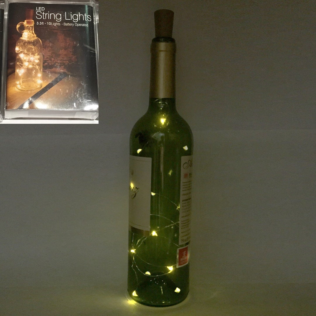 3.3 Foot Long Bottle Cork LED String Lights Quantity Options - Etsy