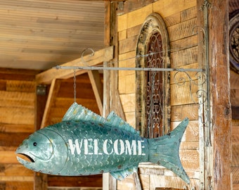 Fish Welcome Sign - Etsy