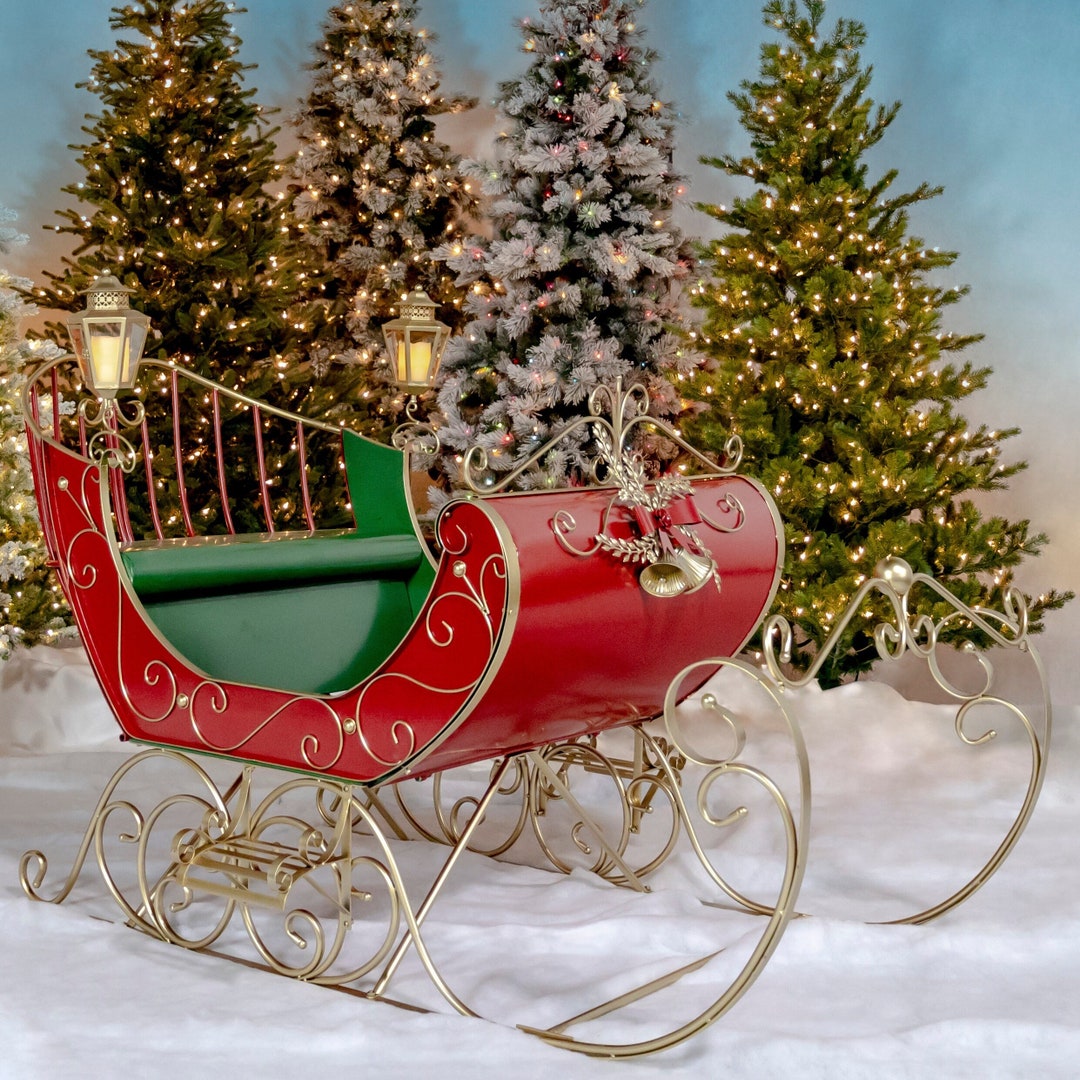 Large Life-sized Victorian Christmas Sleigh - Full Size - Etsy
