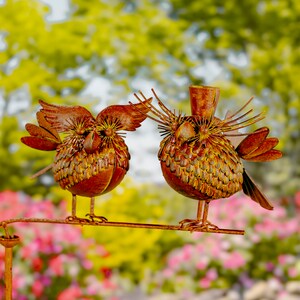 Metal Balance Stakes With Feathered Style Metal Birds - Etsy
