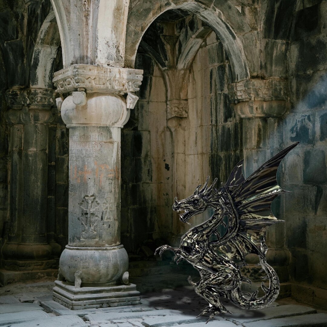 Metal Dragon Statue "tarragon" - Etsy