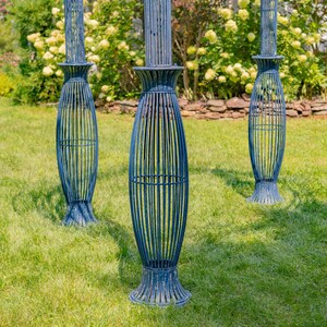 13ft. Tall Round Metal Garden Gazebo in Antique Finish "bella Rosa" - Etsy