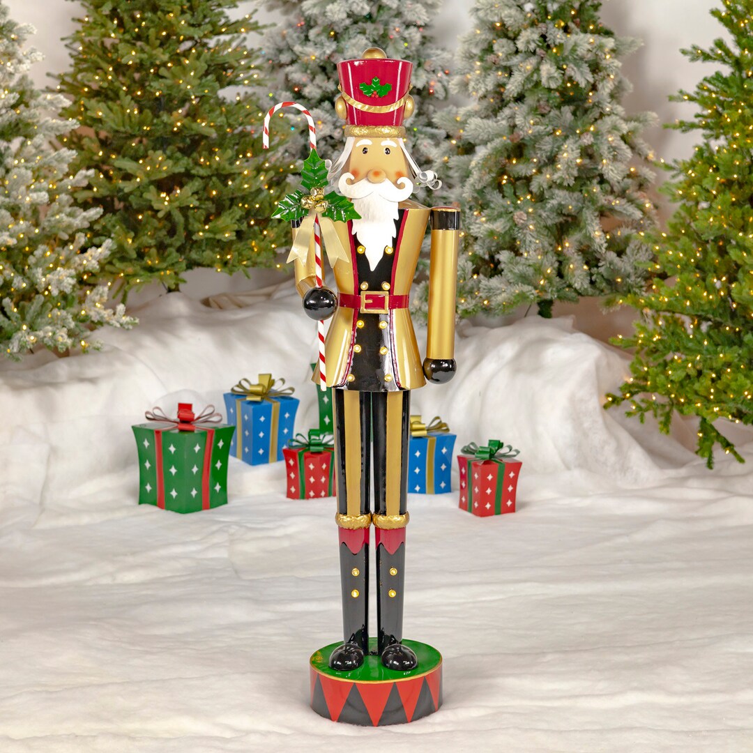 5.4 FT Tall Metal Fancy Nutcracker With LED Lights 5 Style Options - Etsy