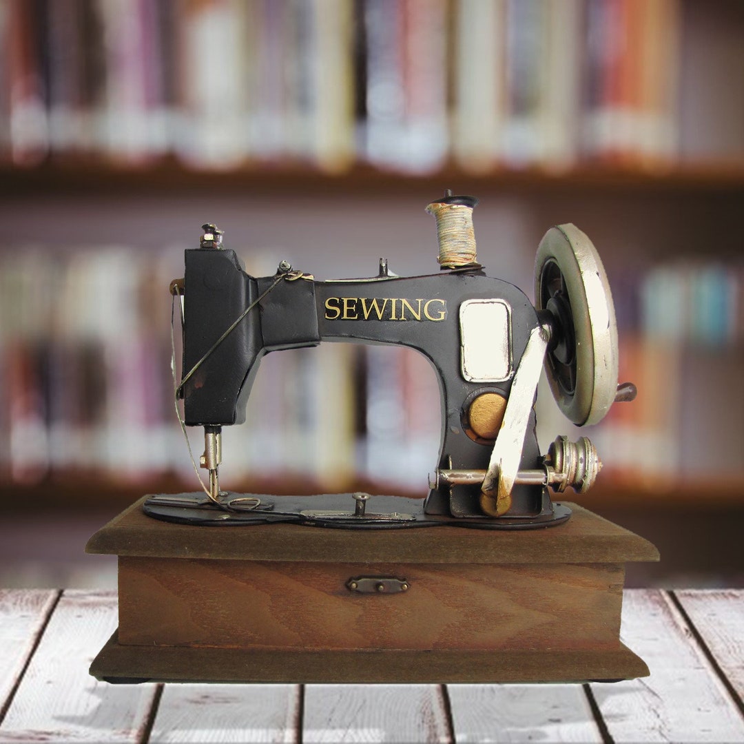 Vintage Style Decorative 1920s Design Sewing Machine Box in 2 Design ...