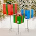 Set of 3 Assorted Christmas Gift Boxes With Snowflake Cutouts Iron ...