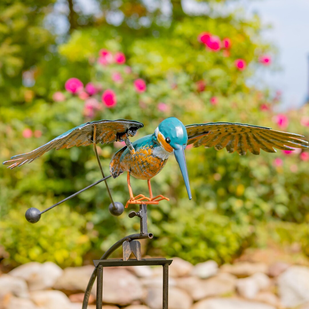6 Assorted Bird Garden Rocking Stakes - Etsy