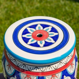 17.75" Tall Ceramic Stools in Multi Color Options - Etsy