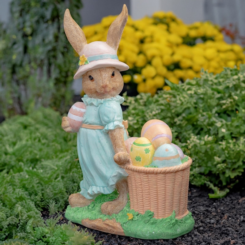 Rabbit Garden Statue - Etsy