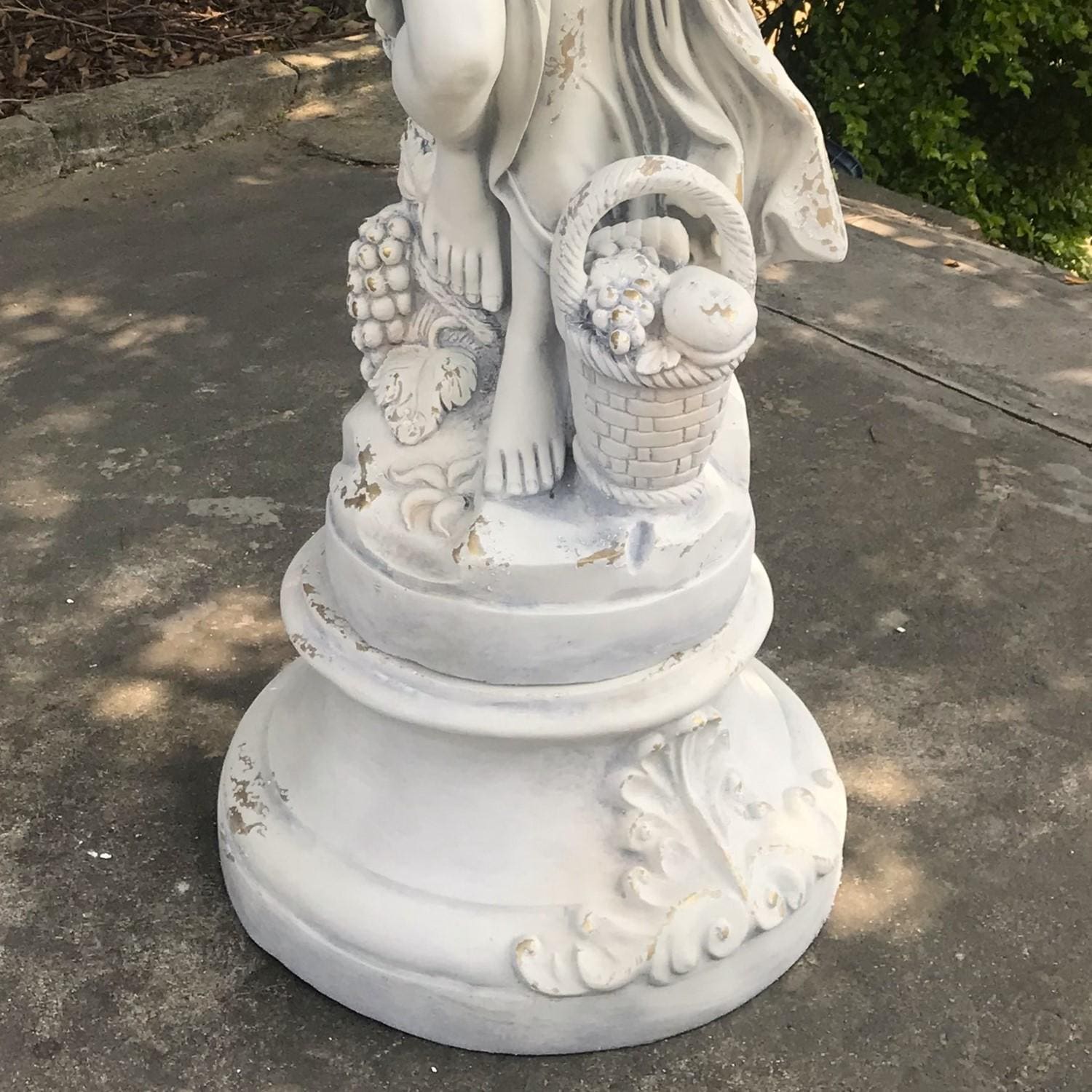 63" Tall Magnesium Angel Statue in Antique Grey | "farrah" Style ...