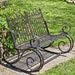 Iron Garden Rocking Bench 2 Colors Available - Etsy