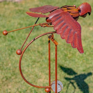 Flying Bird Iron Rusty Rocking Stakes in 6 Assorted Styles - Etsy