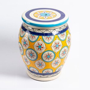 17.75 Tall Ceramic Stools in Multi Color Options - Etsy