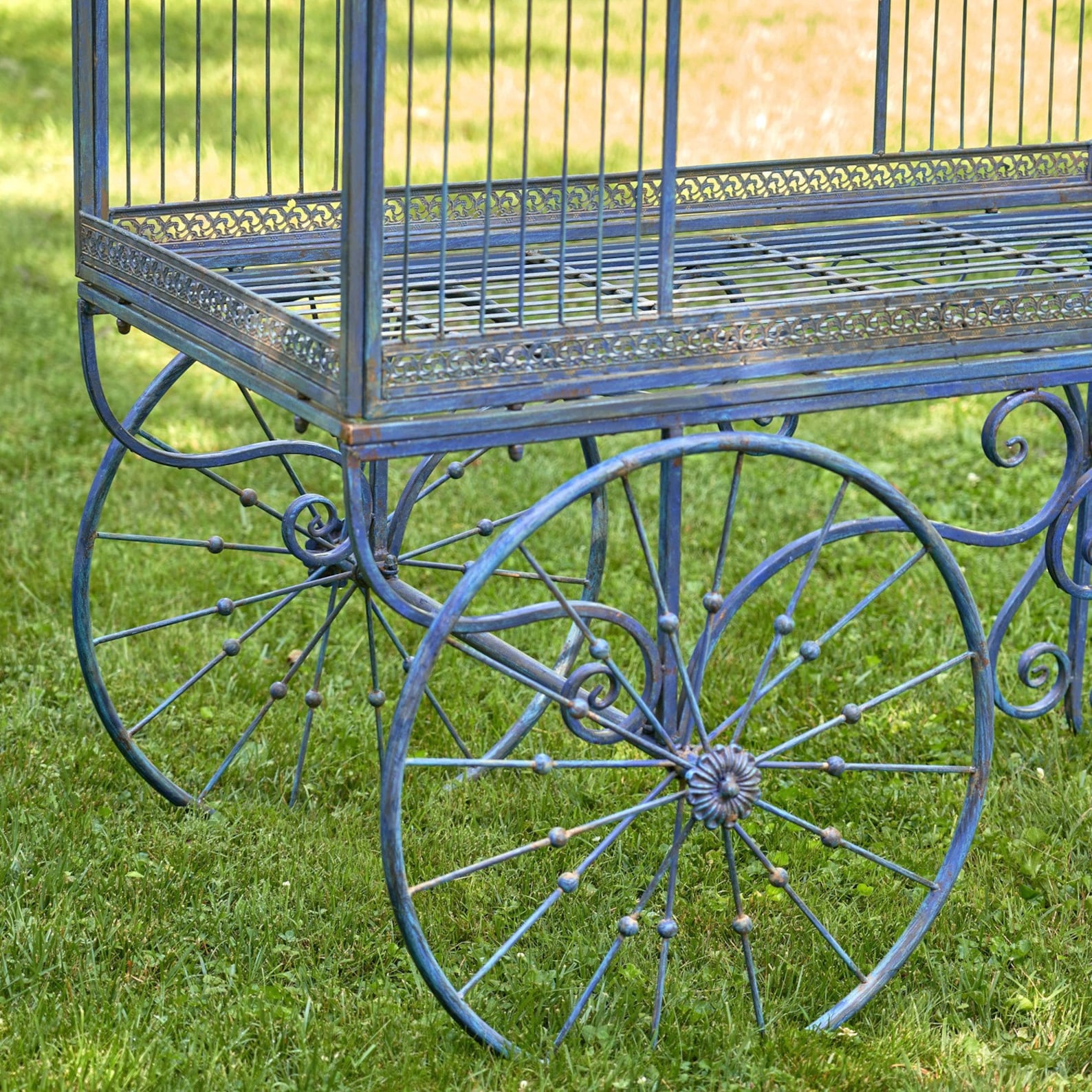 Large Iron Flower Cart 3 Colors Available - Etsy