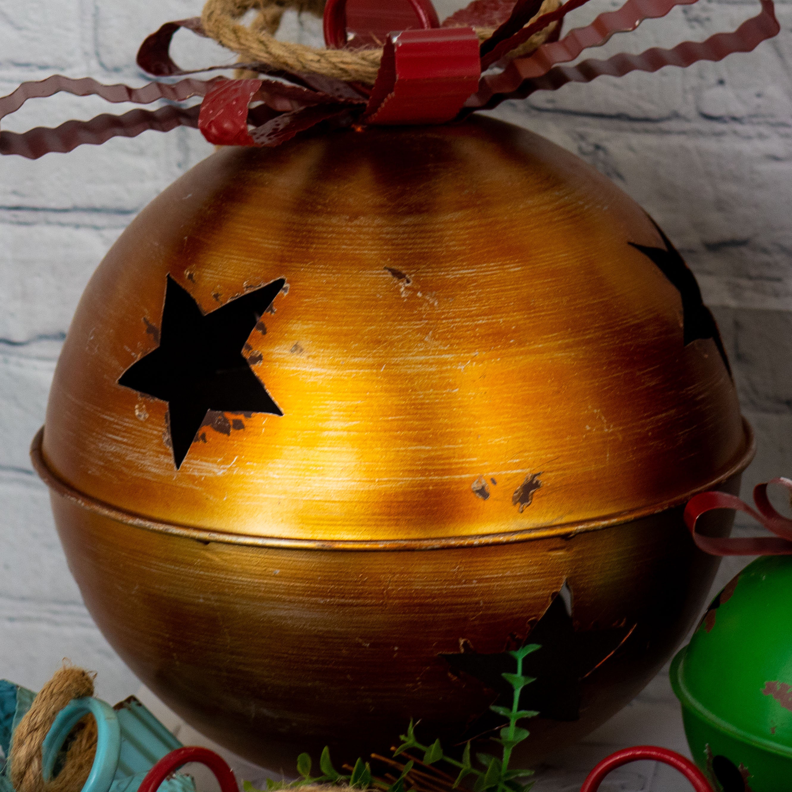 Set of 9 Assorted Large Colorful Christmas Bells - Etsy