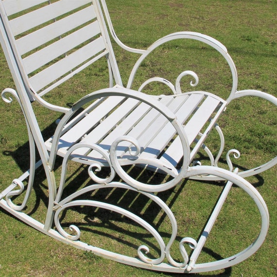 Iron Rocking Chairs 3 Color Options - Etsy
