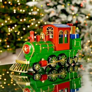 17" Long Iron Tabletop Christmas Train Decoration "special Delivery ...