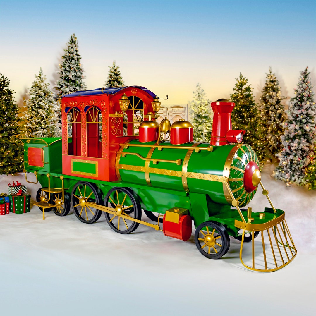 X-large Metal Christmas Train Commercial Decoration - Etsy