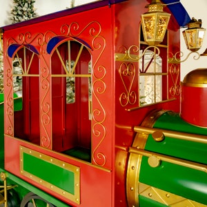 X-large Metal Christmas Train Commercial Decoration - Etsy