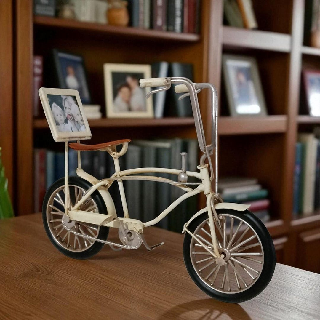Vintage Bicycle Frame Décor — Iron Shaped Tabletop Accent - Etsy