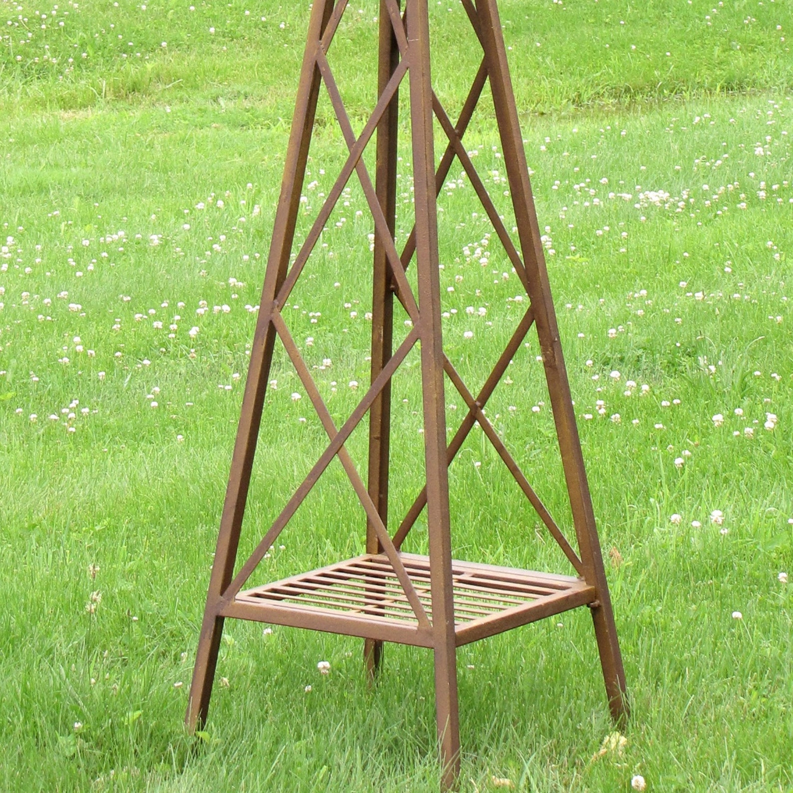 8ft. Tall Large Iron Windmill Stand With Rooster "oscar" - Etsy