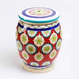 17.75 Tall Ceramic Stools in Multi Color Options - Etsy