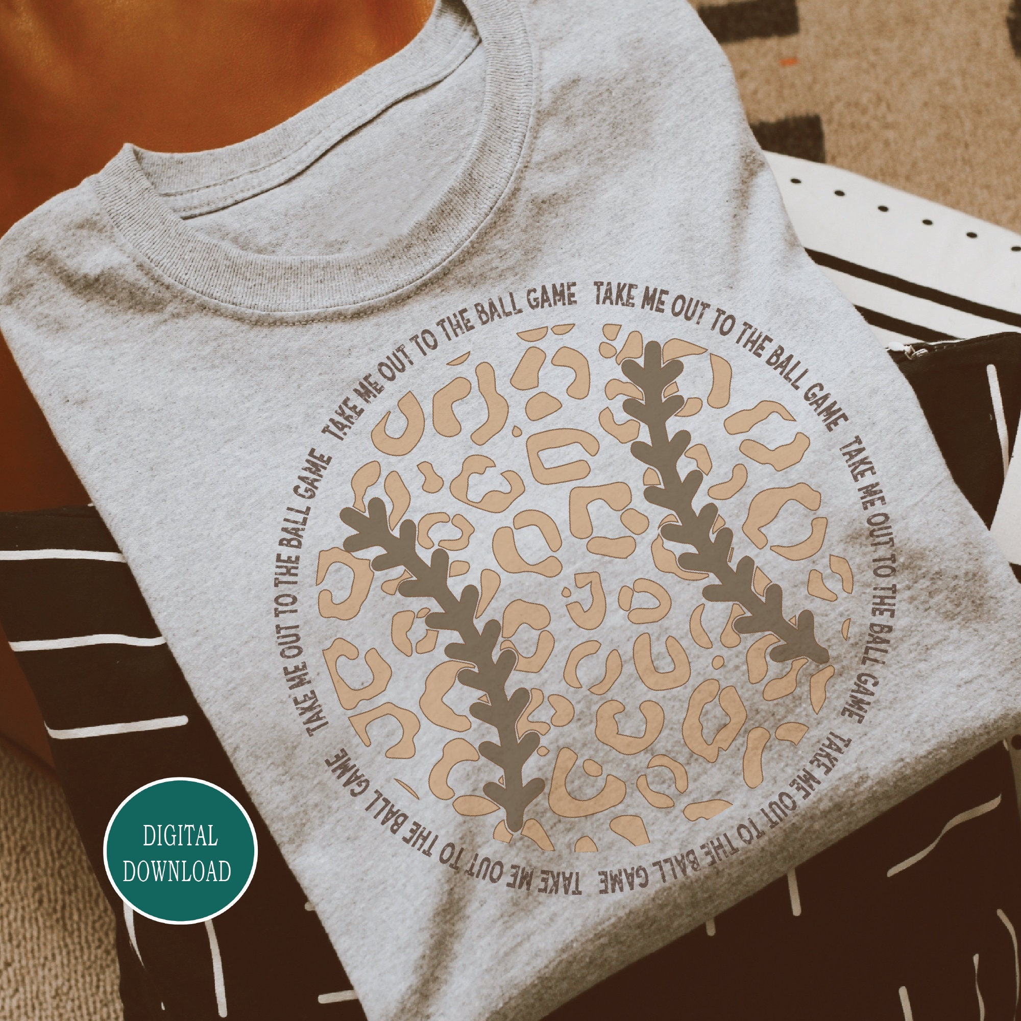 Leopard Baseball PNG INSTAND Download Leopard Baseball SVG - Etsy