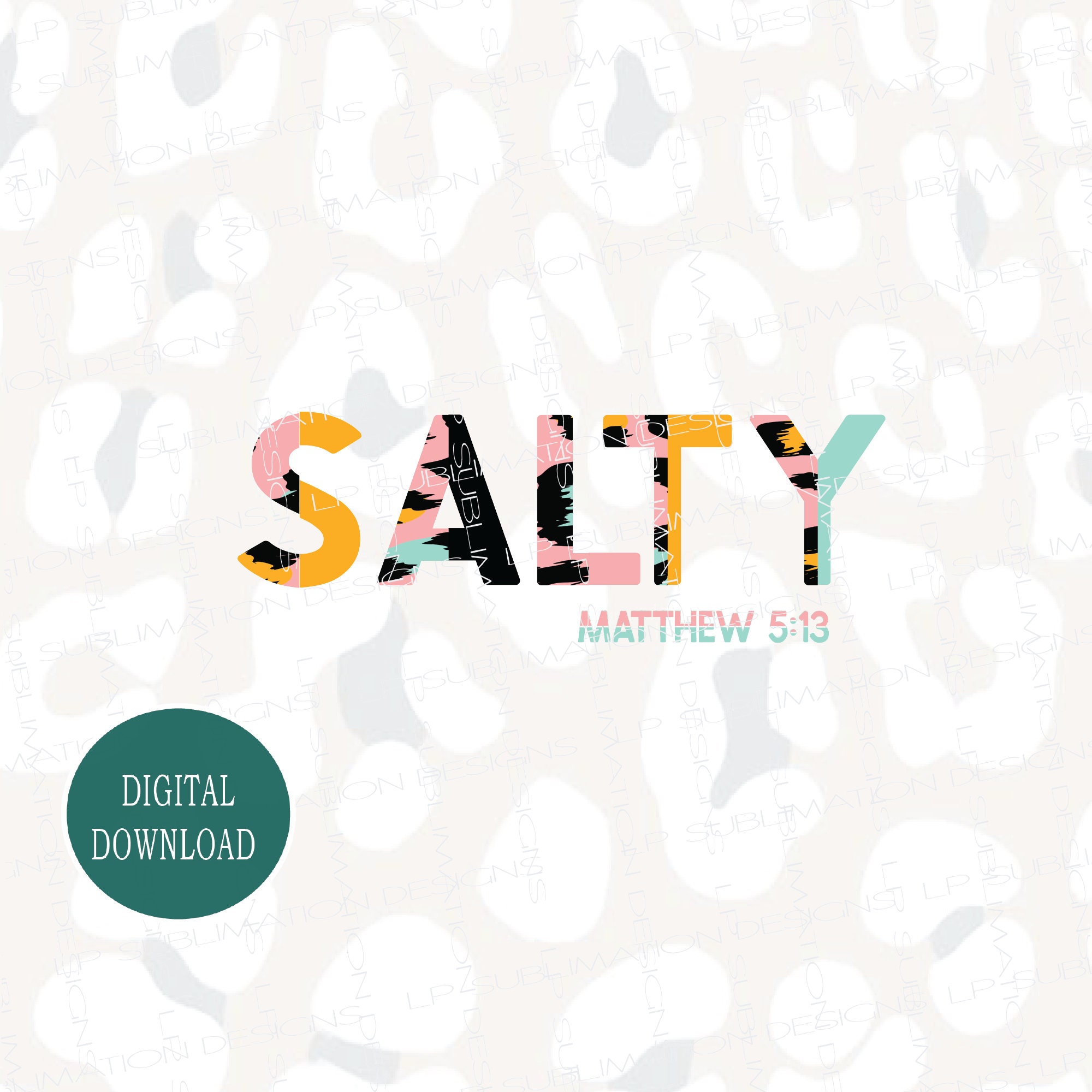 Salty Christian PNG Design Inspirational Sublimation PNG - Etsy