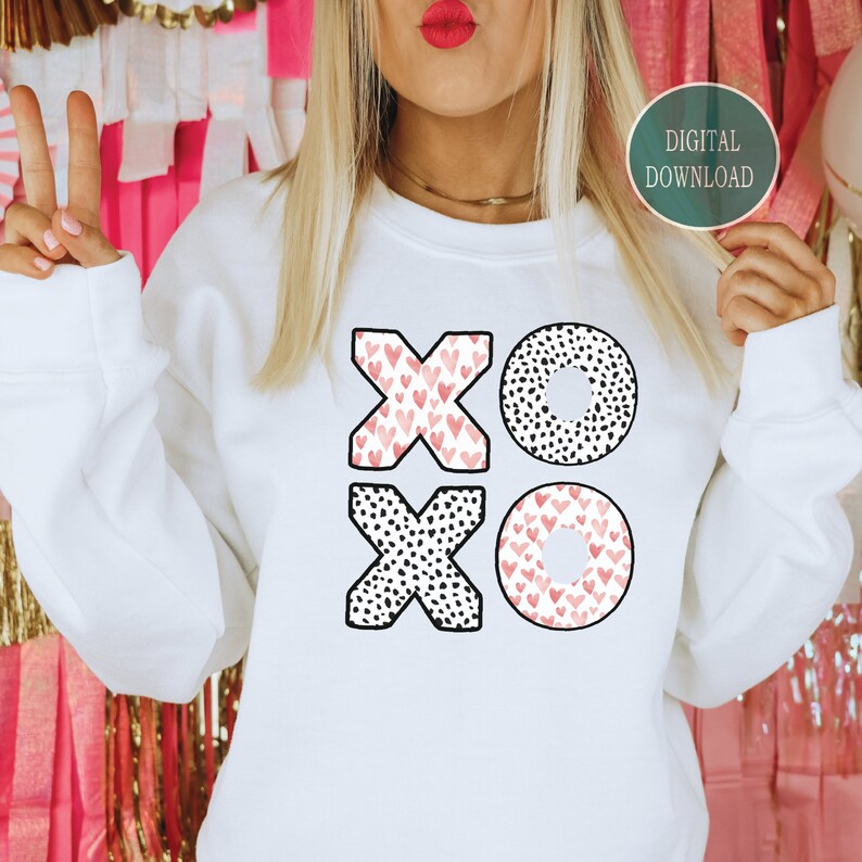 OXOX PNG Instant Download Valentines Day Png Love Clipart | Etsy