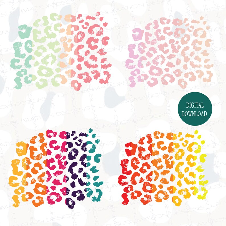 Leopard Print Sublimation Background Background PNG Digital | Etsy