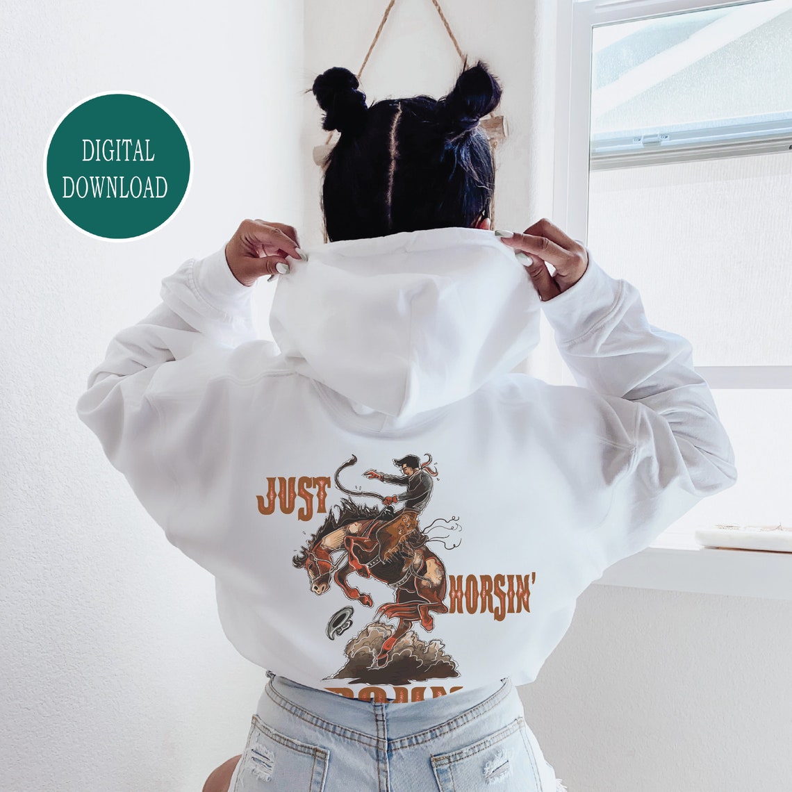 Horsin Around Rodeo SVG Cowboy SVG Western PNG Shirt Design | Etsy