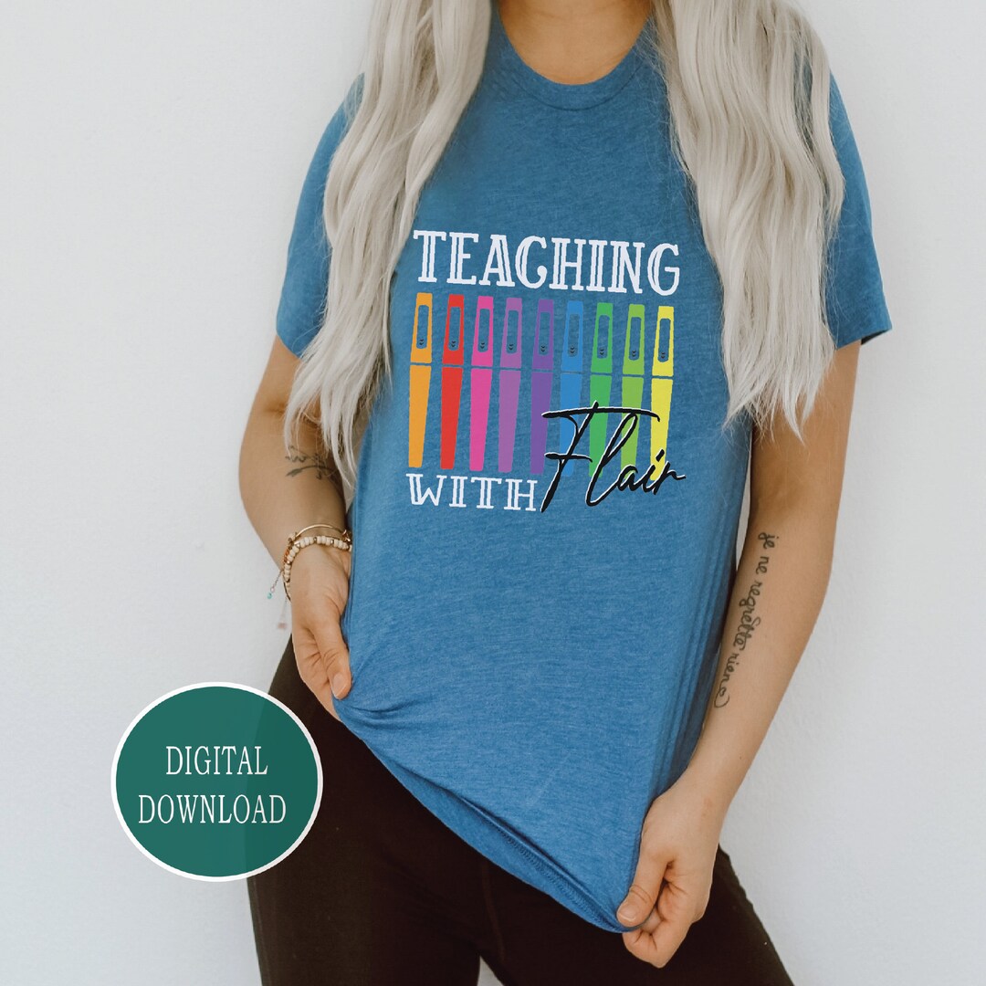 Teacher PNG, Teaching With Flair Digital Design, Teacher Appreciation ...