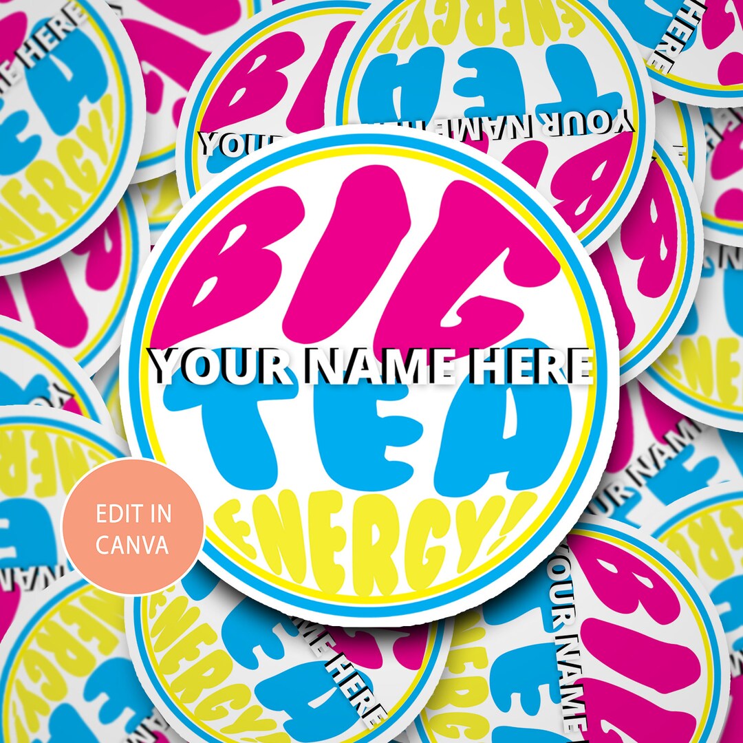 Big Tea Energy Png, Loaded Tea Sticker Design, Nutrition Coach ...