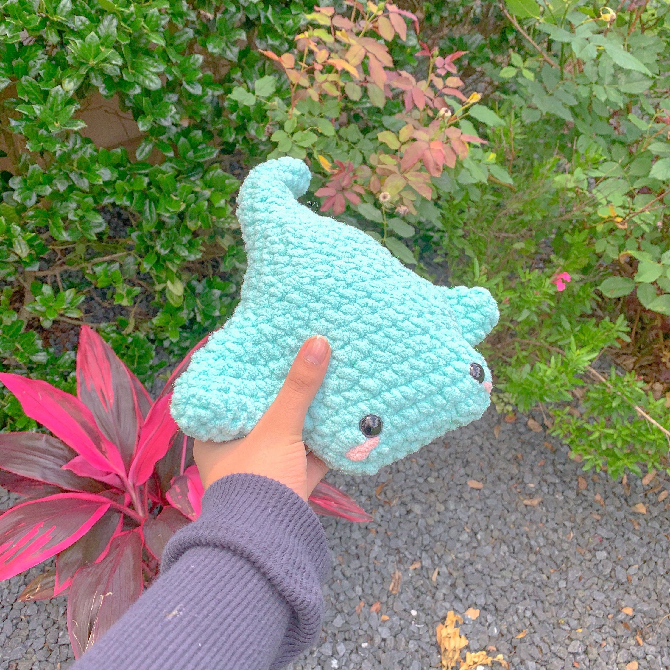 Handmade Stingray Stuffed Animal | Customizable Colors | Soft, Comfy ...