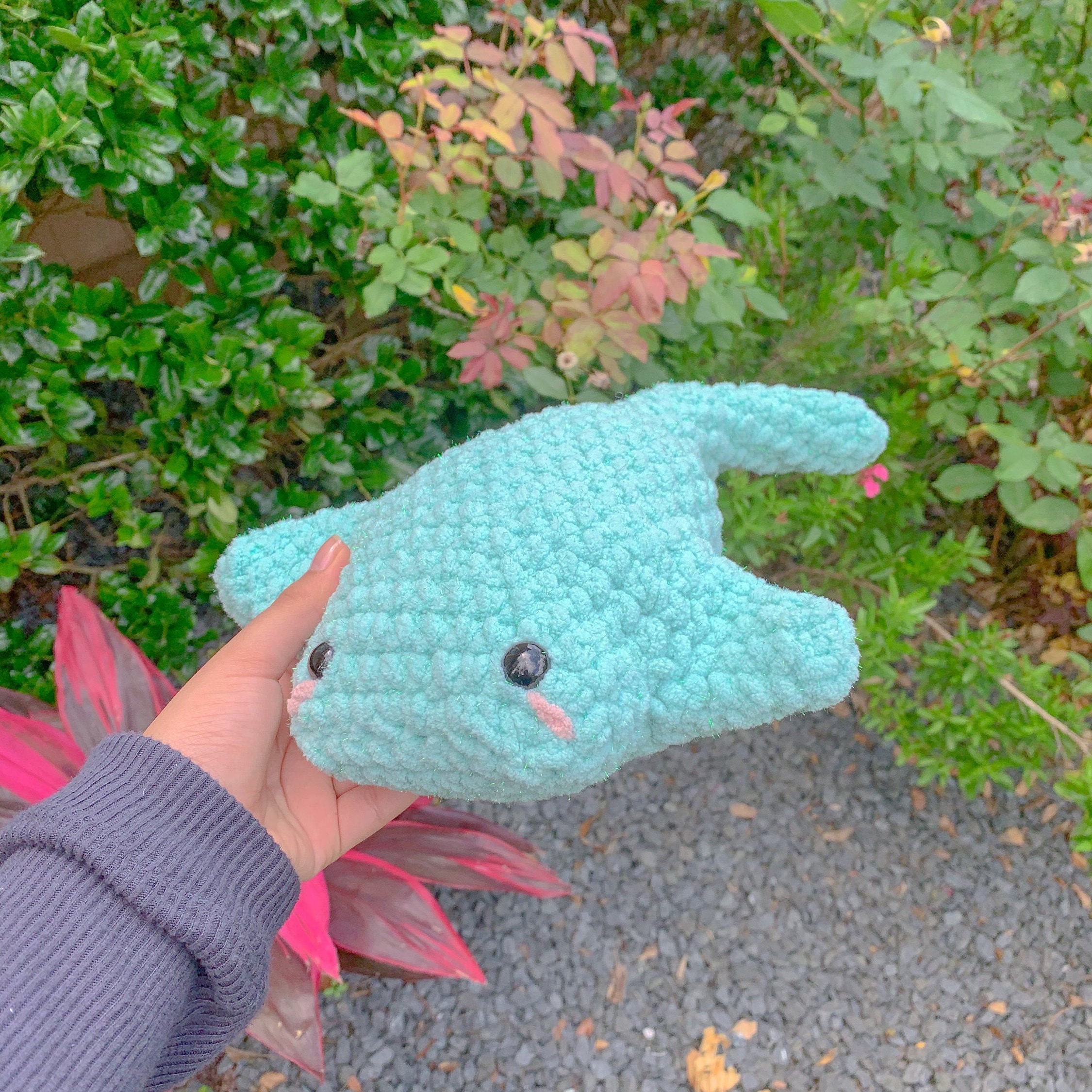 Handmade Stingray Stuffed Animal | Customizable Colors | Soft, Comfy ...