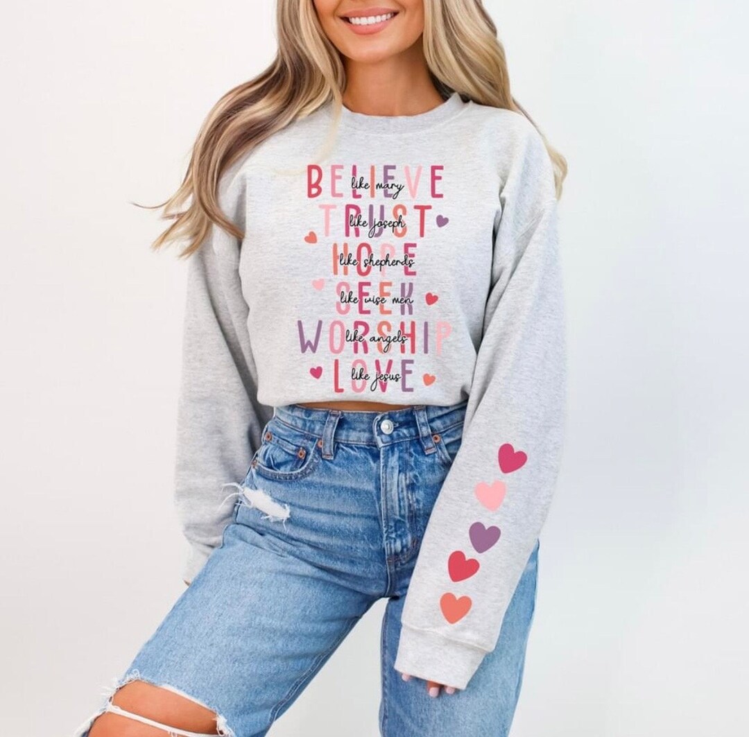 Believe Like Mary, Trust Like Joseph - Etsy