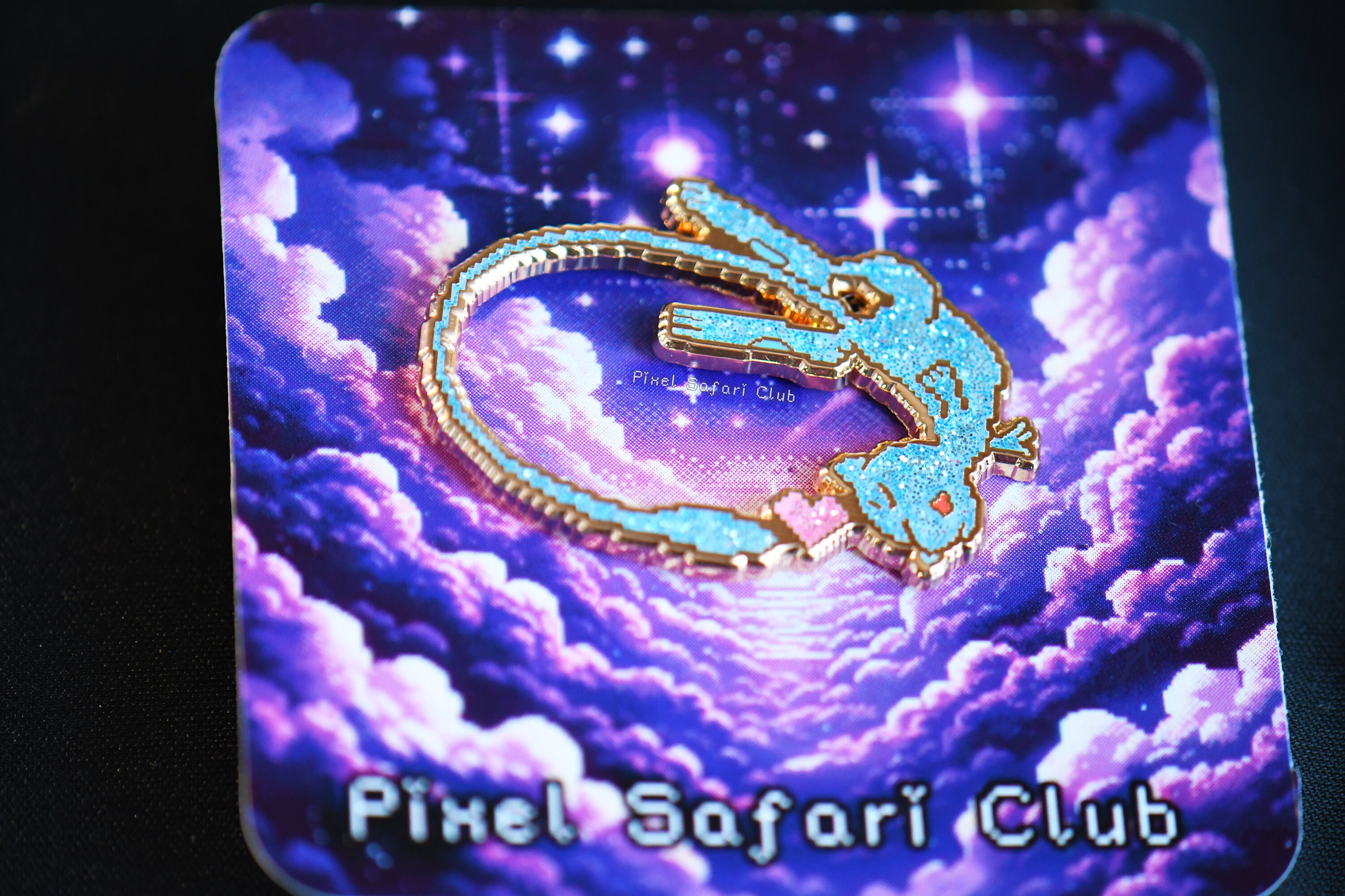 Shining Mew Glitter Enamel Pin: 8-bit Pixel Art - Etsy