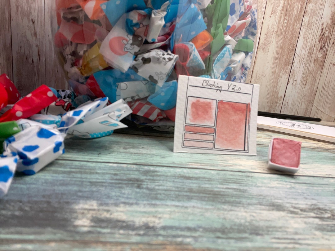 Blushing V2.0 Handmade Watercolor - Half Pan - Etsy