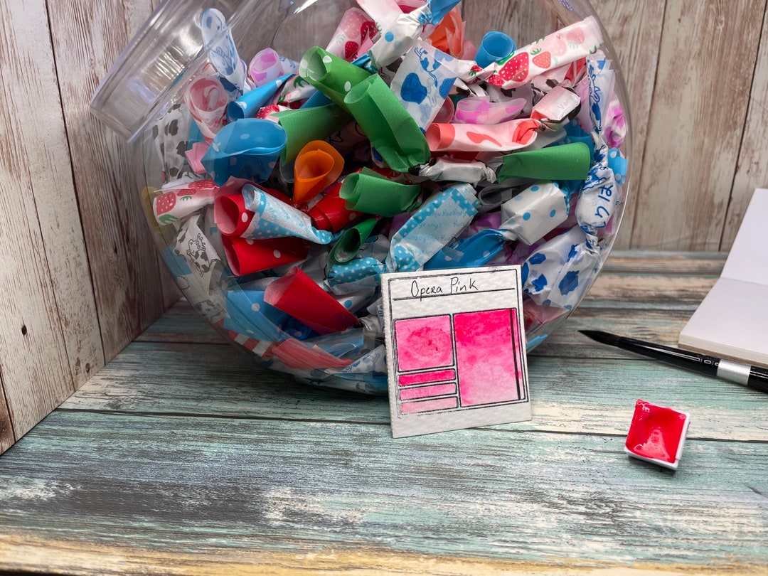 Opera Pink -neon- Handmade Watercolor - Half Pan - Etsy